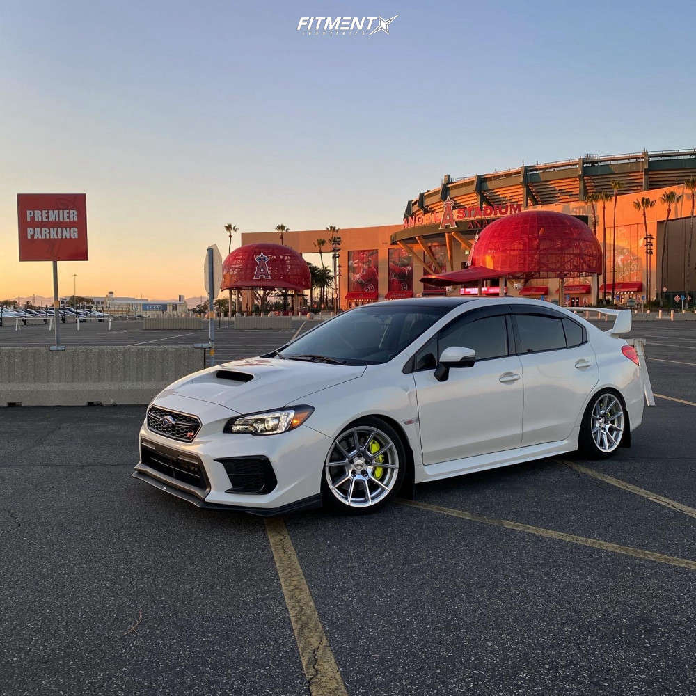 2020 Subaru WRX STI Base with 18x9.5 TSW Chrono and Yokohama 255x35 on ...