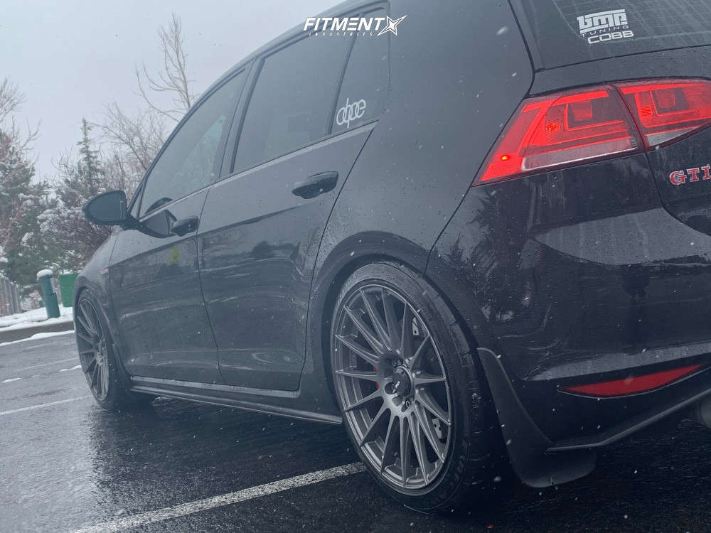 2017 Volkswagen GTI Sport with 18x9 Konig Rennform and Firestone 235x40 ...