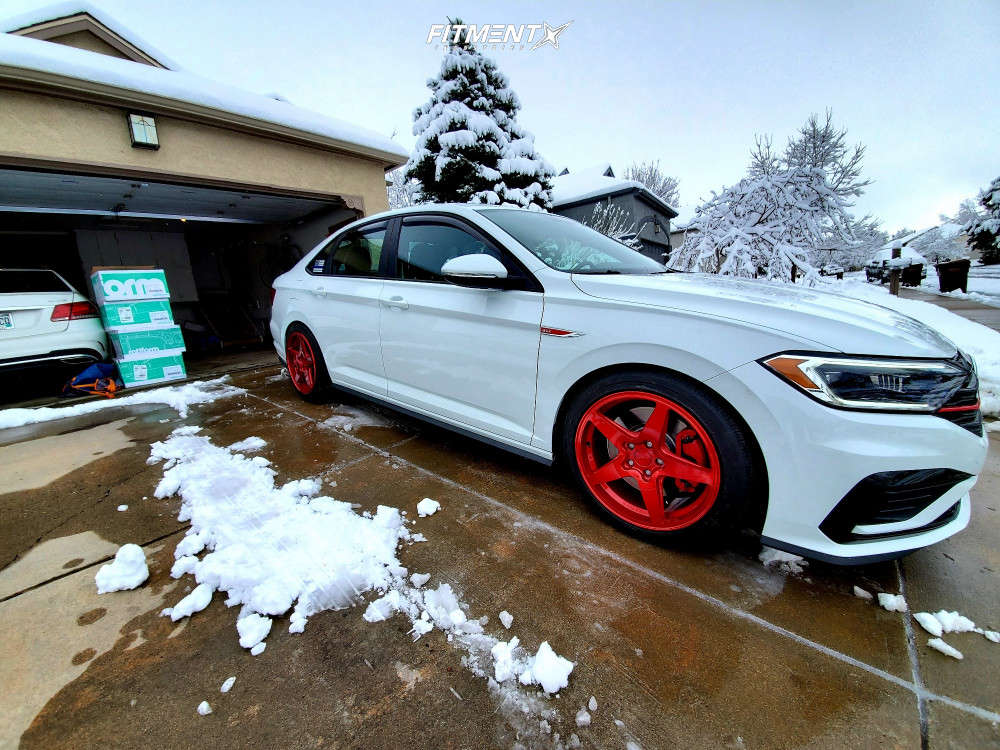 2019 Volkswagen Jetta GLI with 18x8.5 Rotiform Wgr and Hankook 225x45 ...