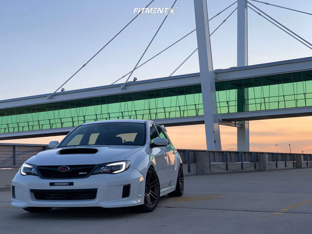 2011 Subaru Impreza WRX with 18x9.5 Enkei Tsr-6 and Continental 265x35 ...