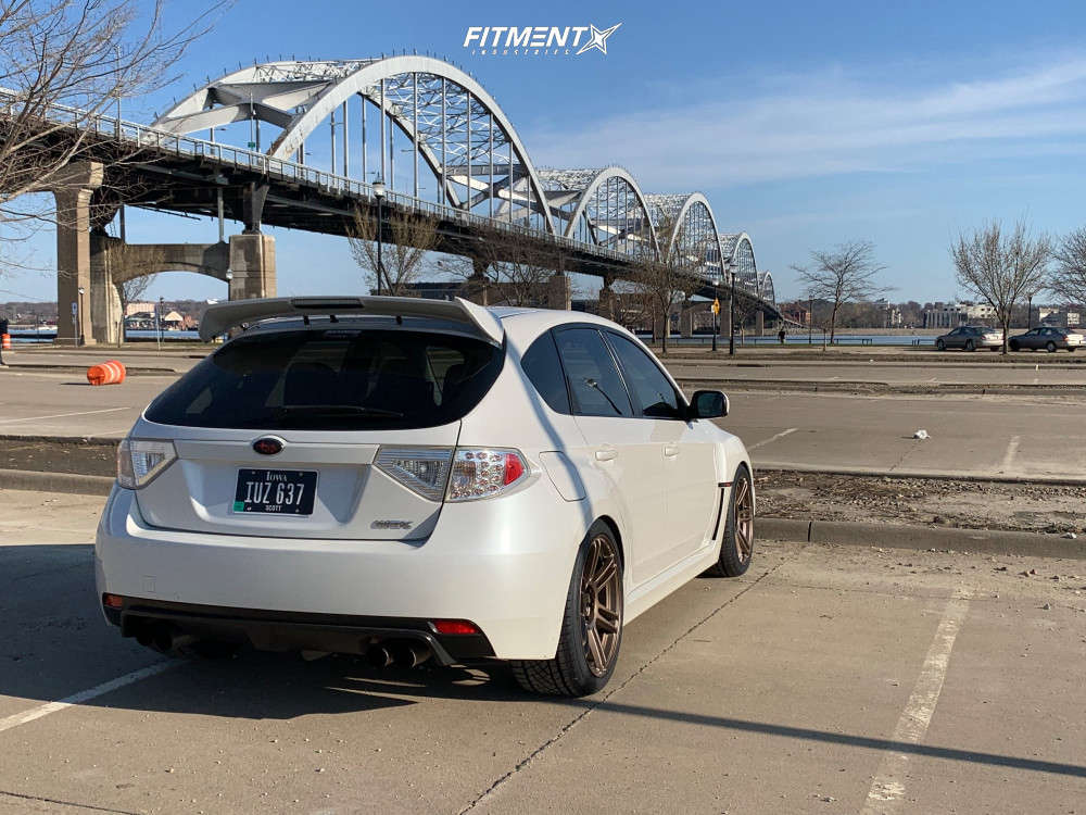 2011 Subaru Impreza WRX with 18x9.5 Enkei Tsr-6 and Continental 265x35 ...