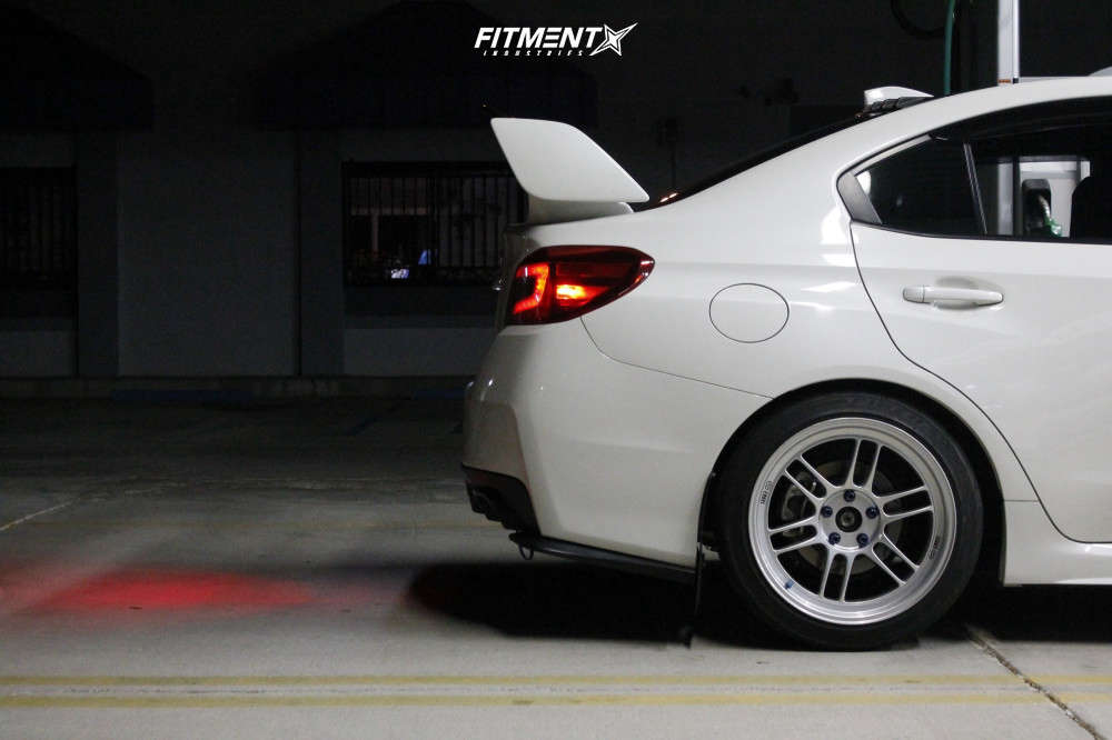 2015 Subaru WRX Base with 18x9.5 Enkei RPF1 and Firestone 265x35 on Coilovers | 1025875 ...