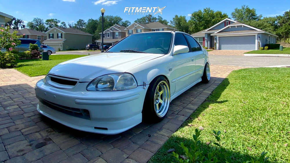 1998 Honda Civic EX with 15x8 MST Time Attack and Toyo Tires 195x45 on ...