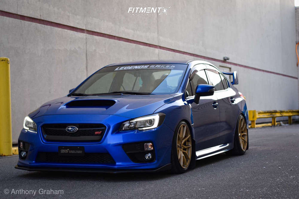 2015 Subaru WRX STI Base with 18x9.5 Option Lab R716 and Firestone ...