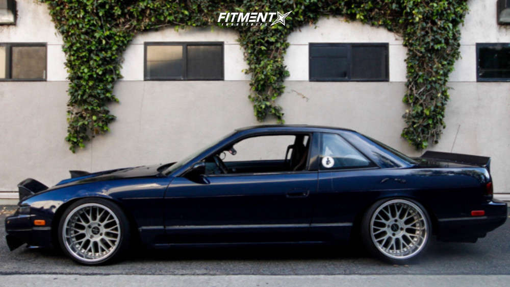 1989 Nissan 240SX Base with 17x9 AME Fins and Dunlop 215x40 on ...