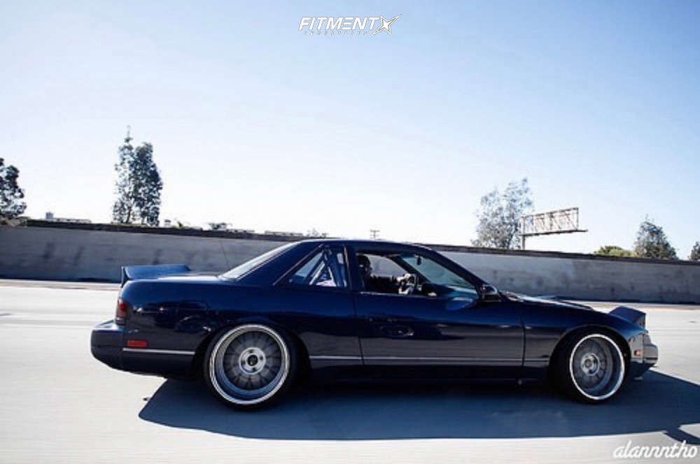 1989 Nissan 240SX Base with 17x9 AME Fins and Dunlop 215x40 on ...