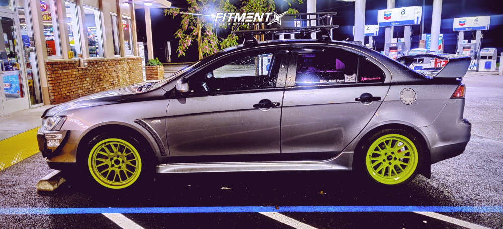 2013 Mitsubishi Lancer ES with 18x9.5 Ambit Re82 and Laufenn 245x40 on ...