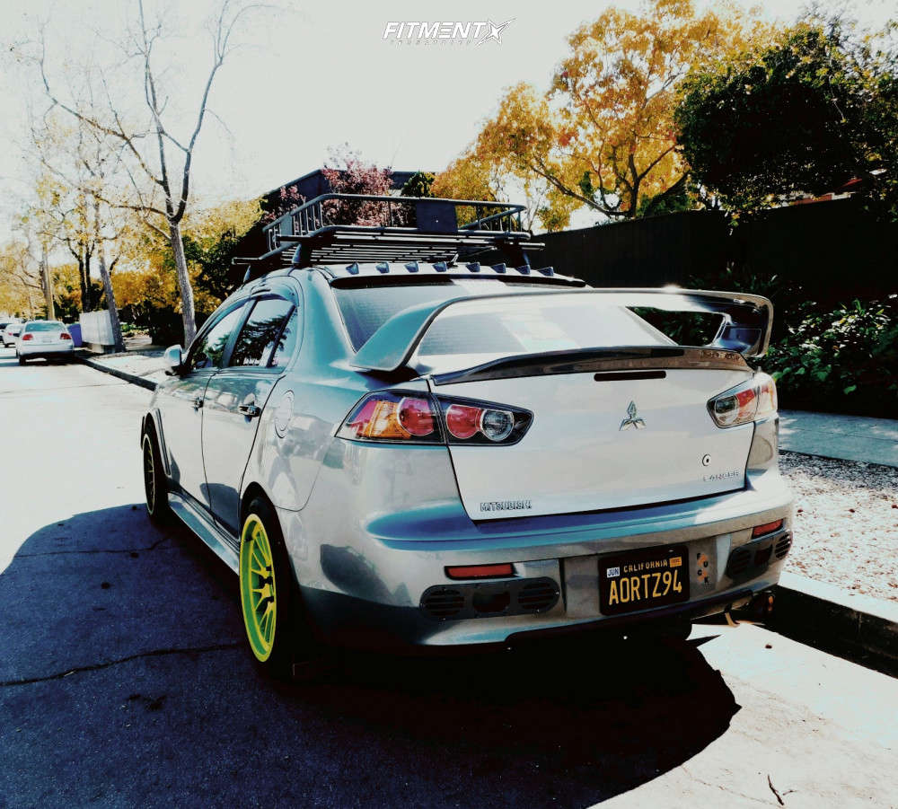 2013 Mitsubishi Lancer ES with 18x9.5 Ambit Re82 and Laufenn 245x40 on ...