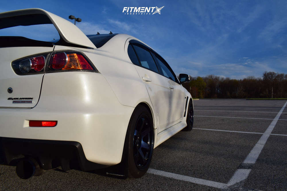 2015 Mitsubishi Lancer Evolution GSR with 18x9.5 Rota Grid and Falken ...