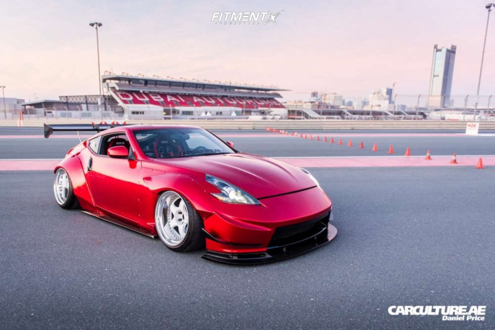 2013 Nissan 370Z Base with 19x12 Work Meister S1 3P and Michelin 275x35 ...