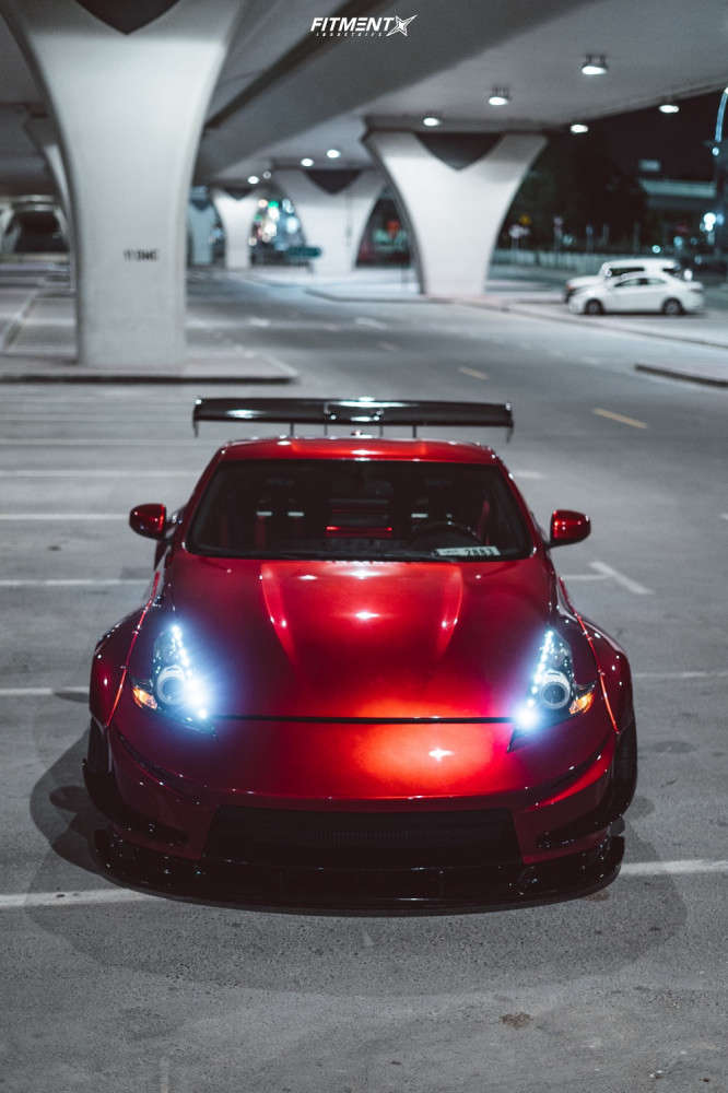 2013 Nissan 370Z Base with 19x12 Work Meister S1 3P and Michelin 275x35 ...