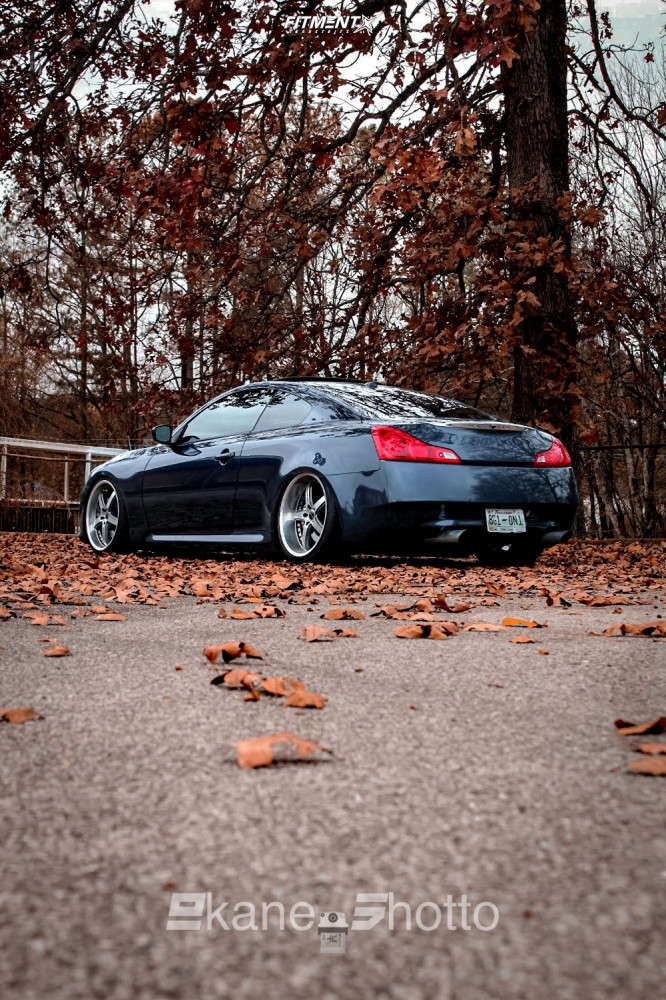 2013 INFINITI G37 Sport with 20x9 Axis Shine and Achilles 225x35 on ...