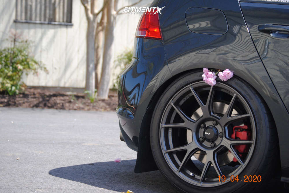 2015 Volkswagen GTI S with 18x8.5 Konig Ampliform and Nitto 235x40 on ...