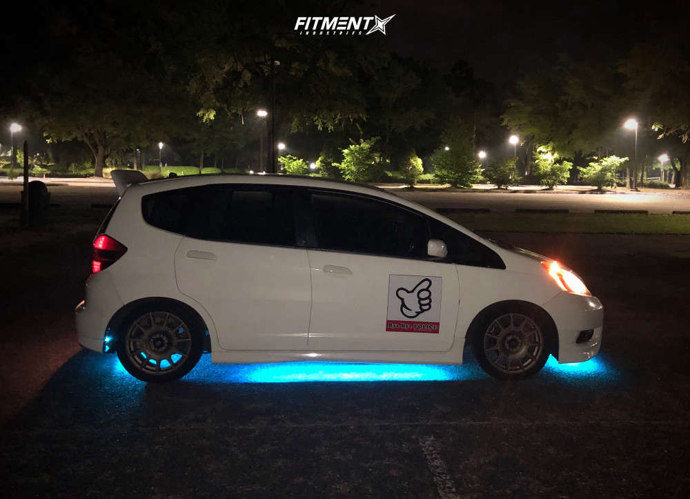 2013 Honda Fit Sport with 16x7 Sparco Terra and Yokohama 205x45 on ...