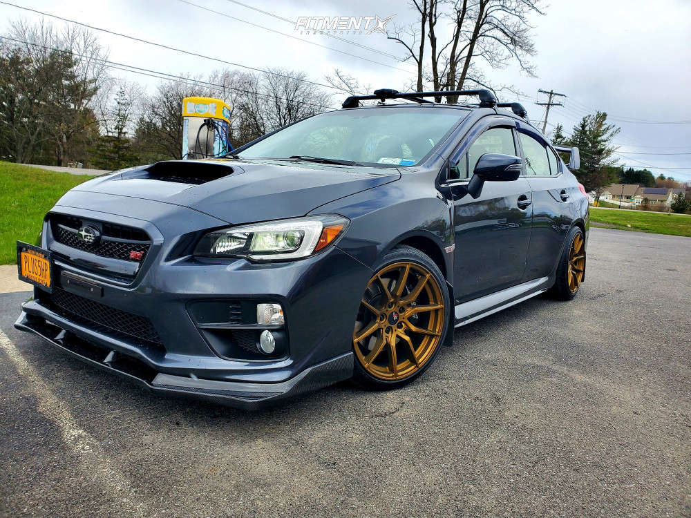 2016 Subaru WRX STI Limited with 18x9.5 Option Lab R716 and Firestone ...