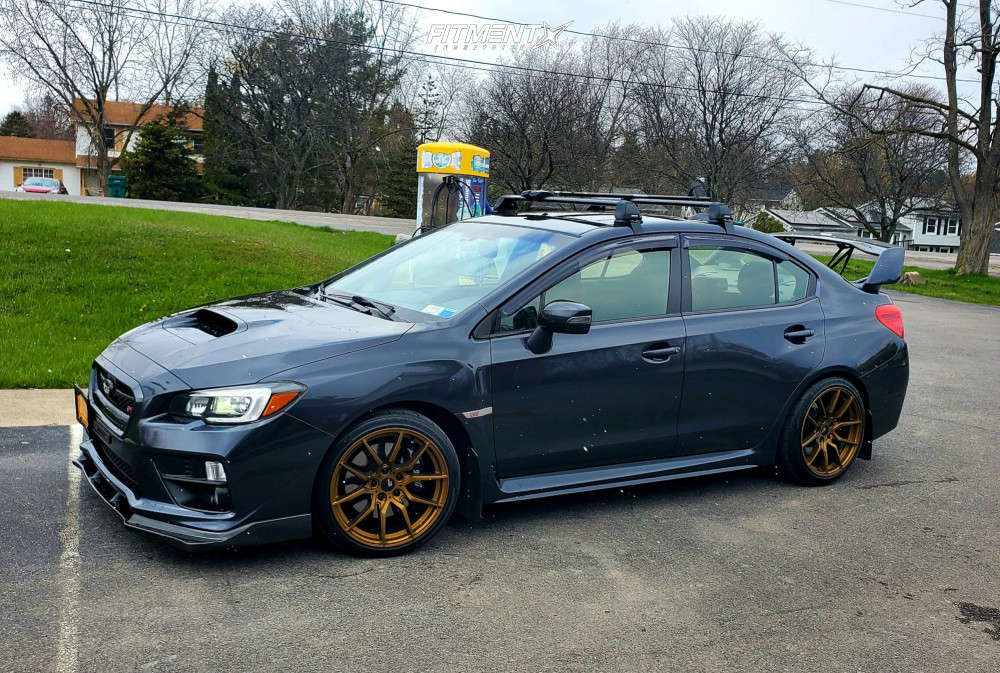 2016 Subaru WRX STI Limited with 18x9.5 Option Lab R716 and Firestone ...