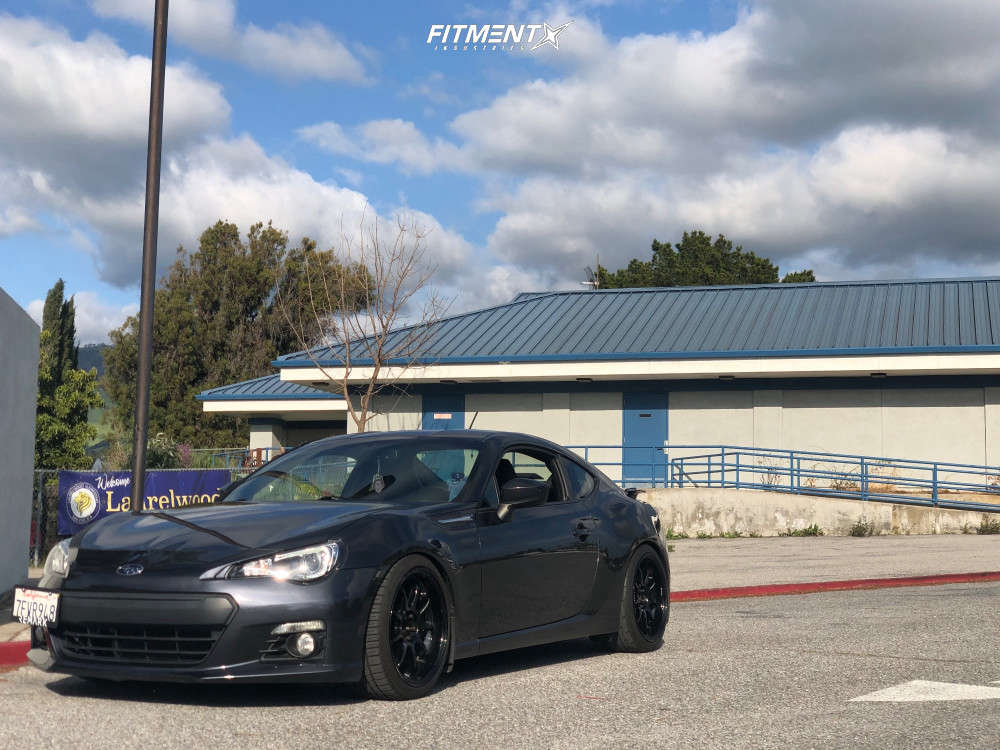 2014 Subaru BRZ Limited with 18x9.5 Work D9r and Firestone 245x35 on ...