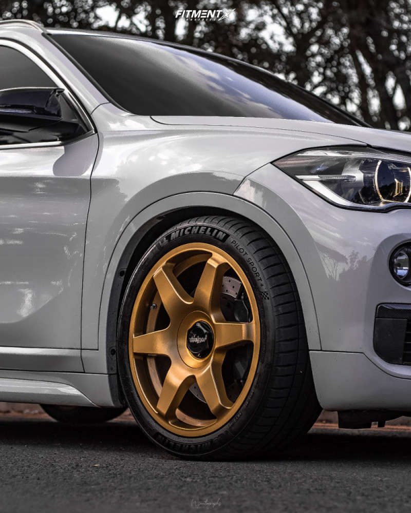 2017 BMW X1 sDrive28i with 19x8.5 Rotiform Six and Michelin 245x40 on ...