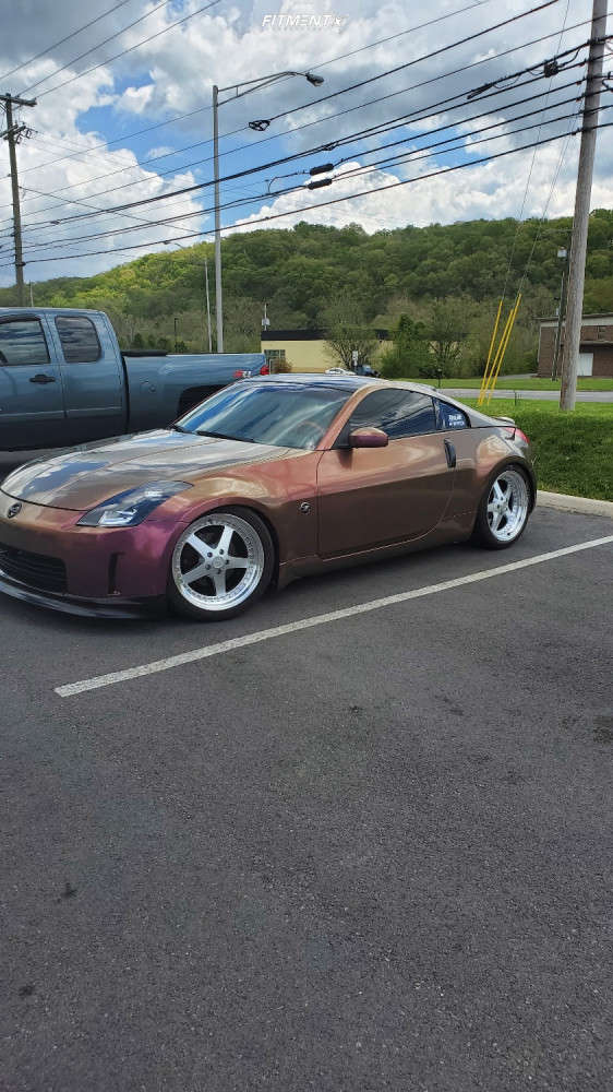 2005 Nissan 350Z Performance with 19x8.5 ESR SR04 and Delinte 245x40 on ...