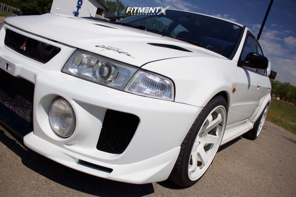 1998 Mitsubishi Lancer Base with 18x9.5 Rota Grid and Falken 245x35 on ...