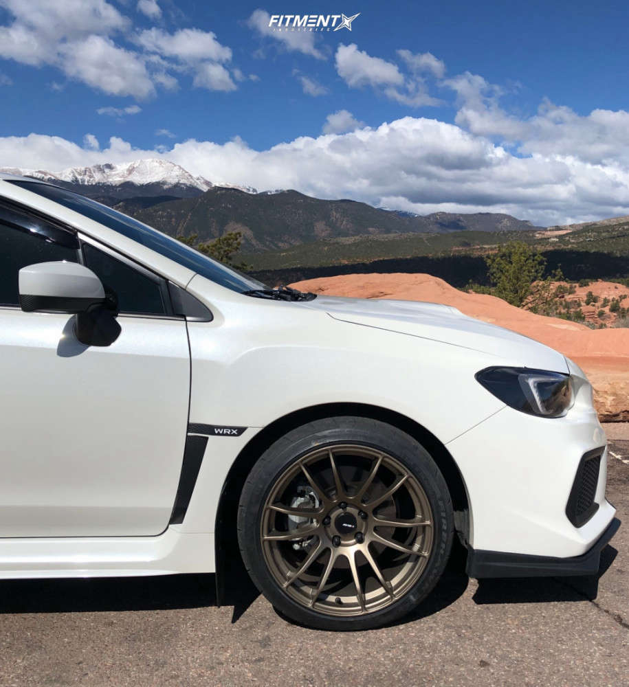2019 Subaru WRX Premium with 18x9.5 AVID1 AV20 and Firestone 255x35 on ...