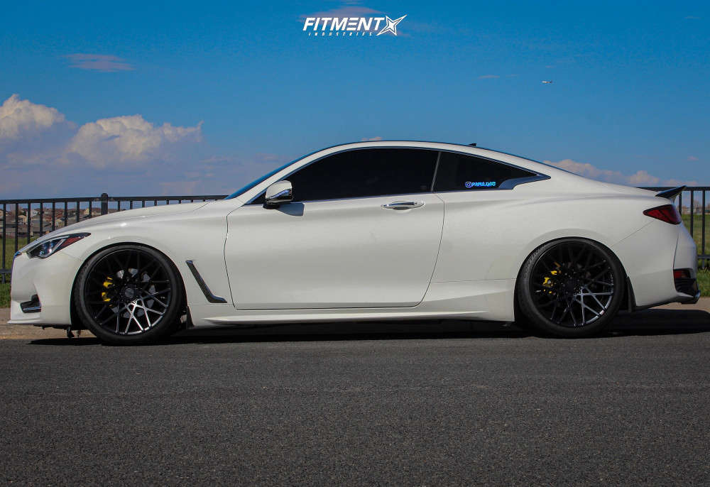 2017 INFINITI Q60 Premium with 20x10 Rotiform Blq and Continental ...