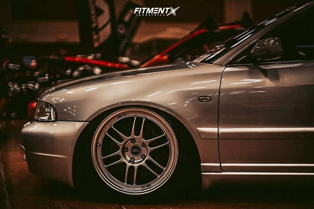 2000 Audi S4 Base with 18x9 Enkei RPF1 and Continental 225x35 on Air ...