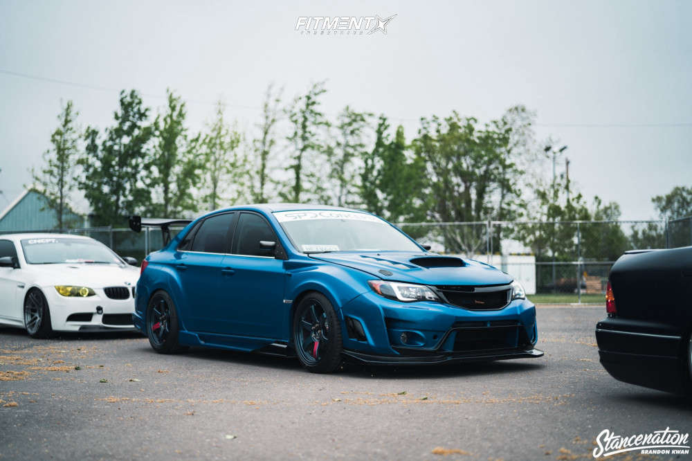 2012 Subaru WRX Base with 18x9.5 Rays Engineering Te37 and Michelin ...