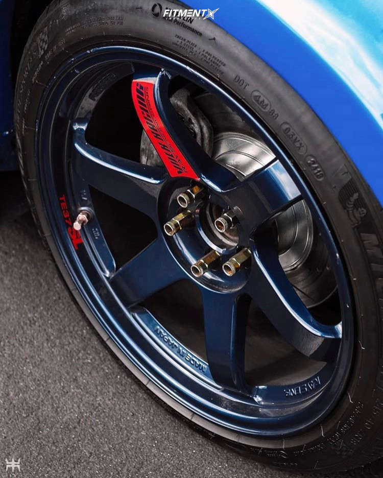 2012 Subaru WRX Base with 18x9.5 Rays Engineering Te37 and Michelin ...