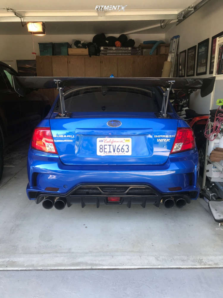 2012 Subaru WRX Base with 18x9.5 Rays Engineering Te37 and Michelin ...