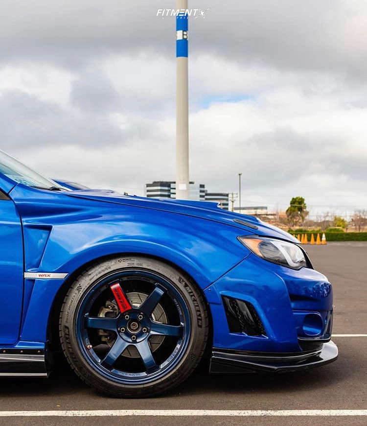 2012 Subaru WRX Base with 18x9.5 Rays Engineering Te37 and Michelin ...