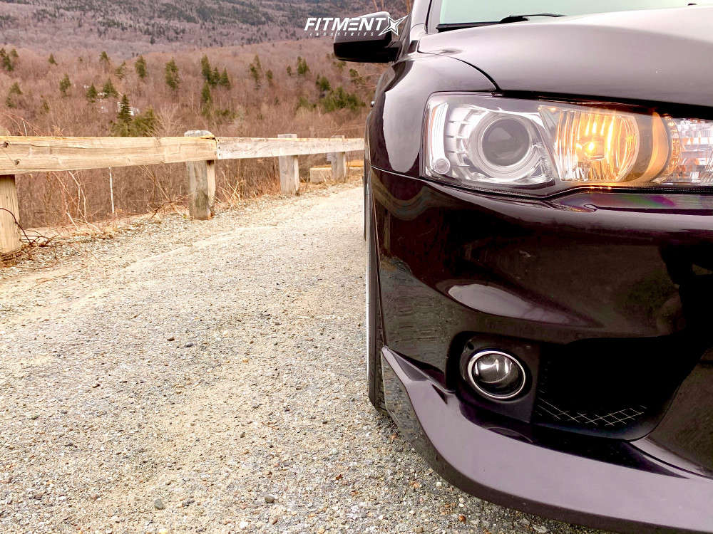 2014 Mitsubishi Lancer Evolution GSR with 18x9.5 ESR Sr11 and Ohtsu ...