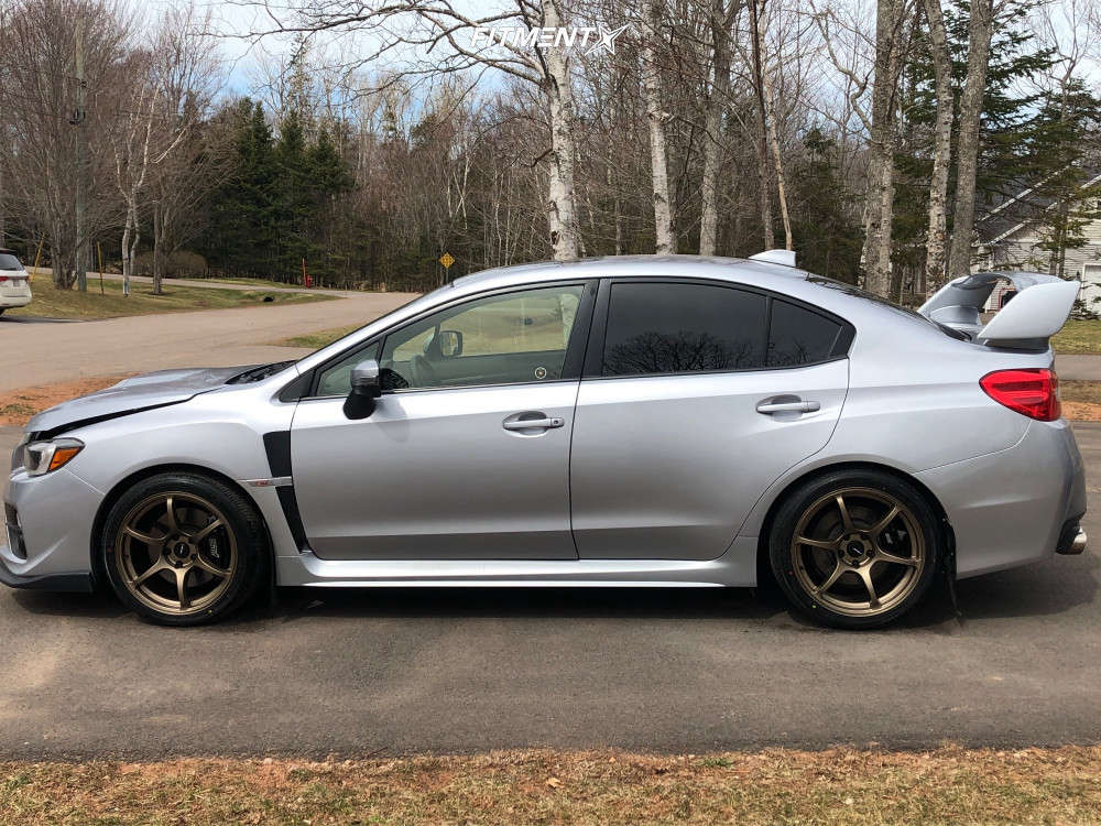 2016 Subaru WRX STI Limited with 18x9.5 AVID1 AV26 and Yokohama 265x35 on Stock Suspension ...
