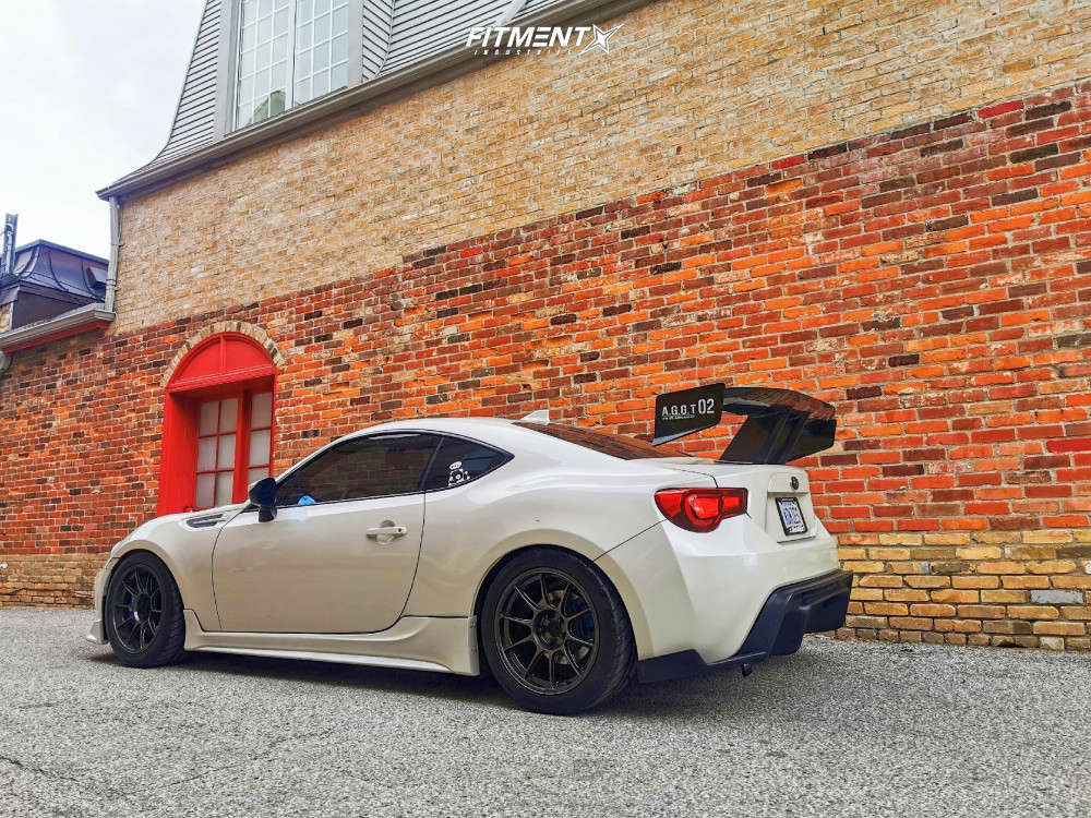 2016 Subaru BRZ Sport-tech with 17x9 WedsSport Tc105x and Hankook 255x40 on Coilovers | 1046317 ...