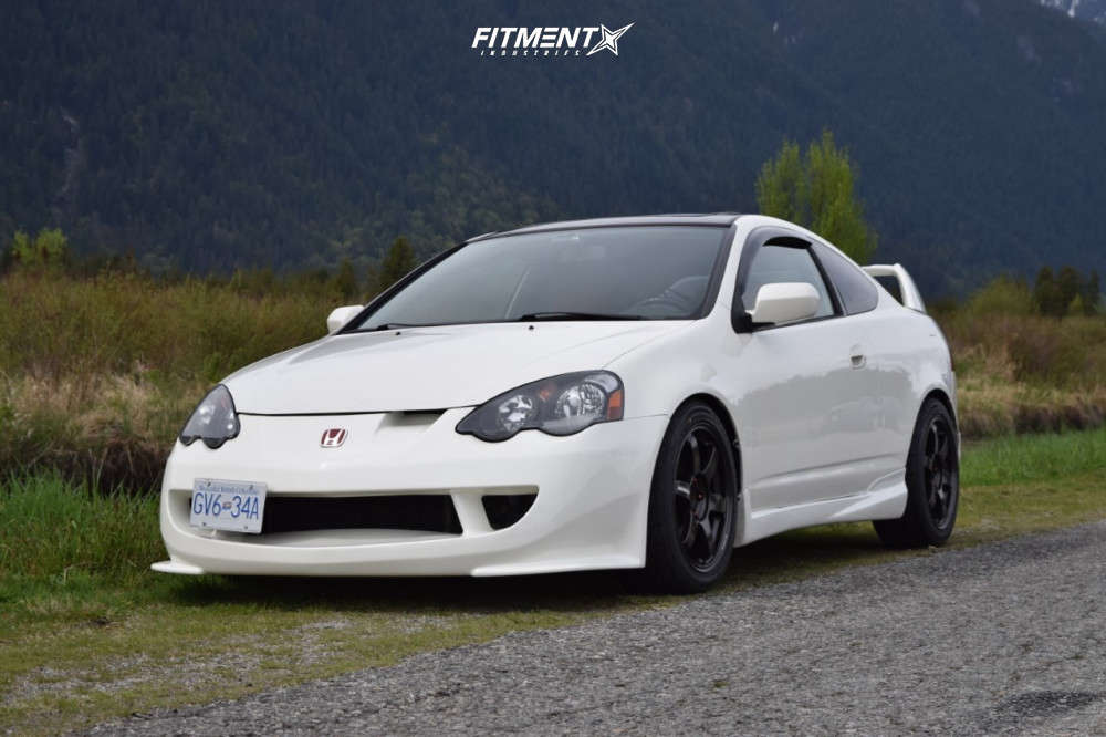 2003 Acura RSX Type-S with 17x8.5 Volk Te37 Saga and Firestone 245x45 ...