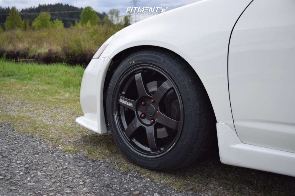 2003 Acura RSX Type-S with 17x8.5 Volk Te37 Saga and Firestone 245x45 ...