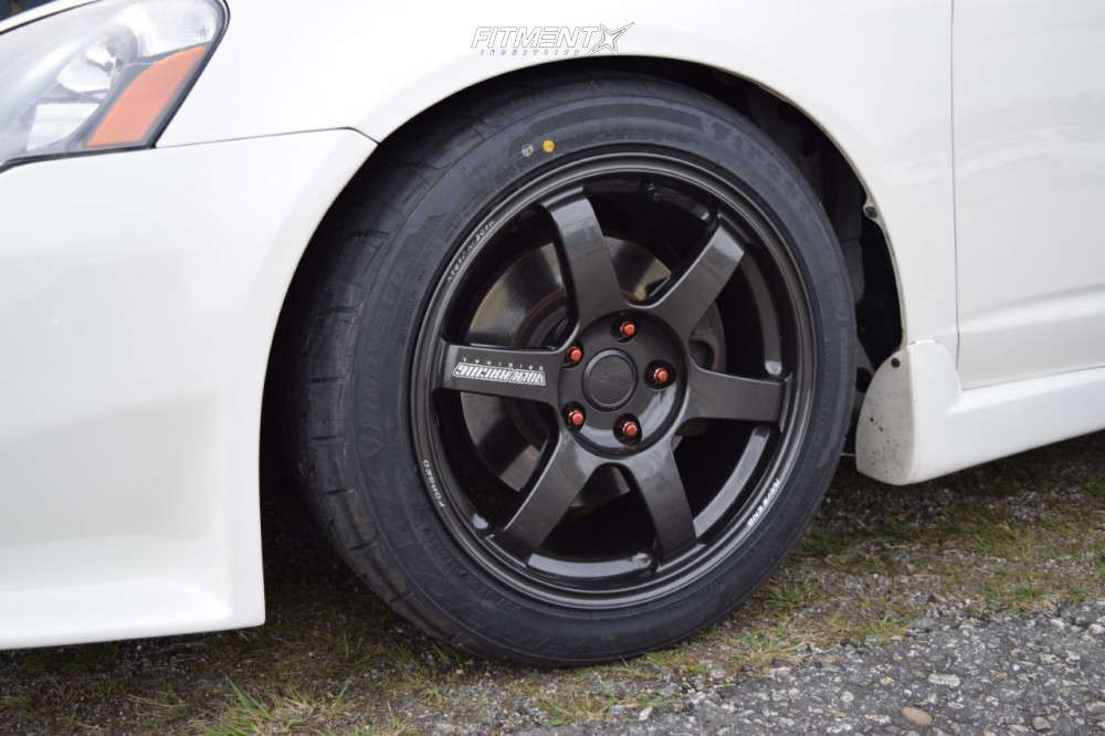 2003 Acura RSX Type-S with 17x8.5 Volk Te37 Saga and Firestone 245x45 ...
