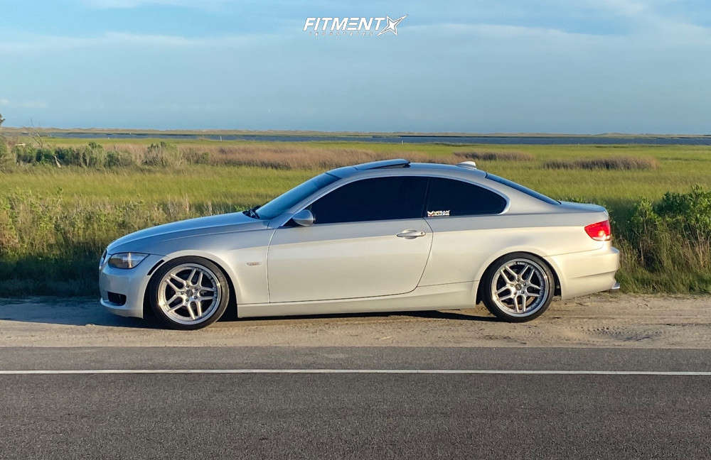 2007 BMW 328i Base with 18x9.5 ESR CS15 and Federal 225x45 on Coilovers | 1046709 | Fitment ...
