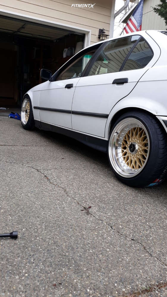 1994 BMW 325i Base with 17x8.5 JNC Jnc004 and Federal 215x45 on ...