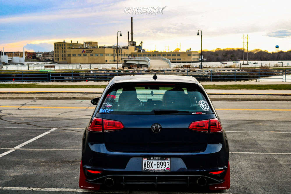 2015 Volkswagen GTI S with 18x8.5 F1R F101 and Ohtsu 225x40 on Lowering ...