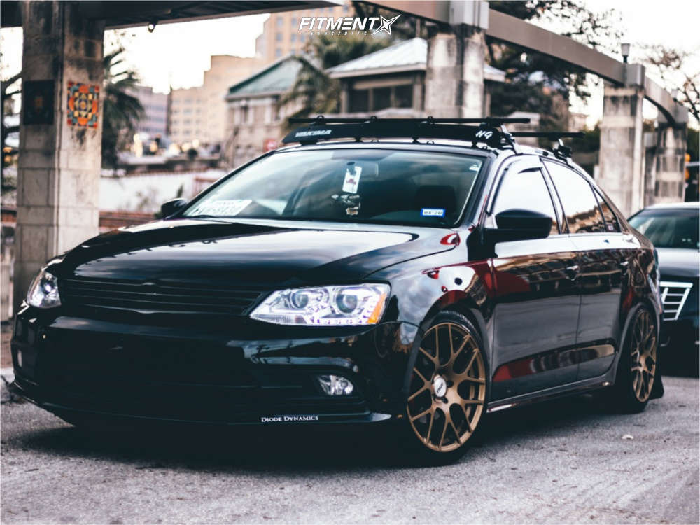 2016 Volkswagen Jetta SE with 18x8.5 TSW Donington and Waterfall 225x40 ...