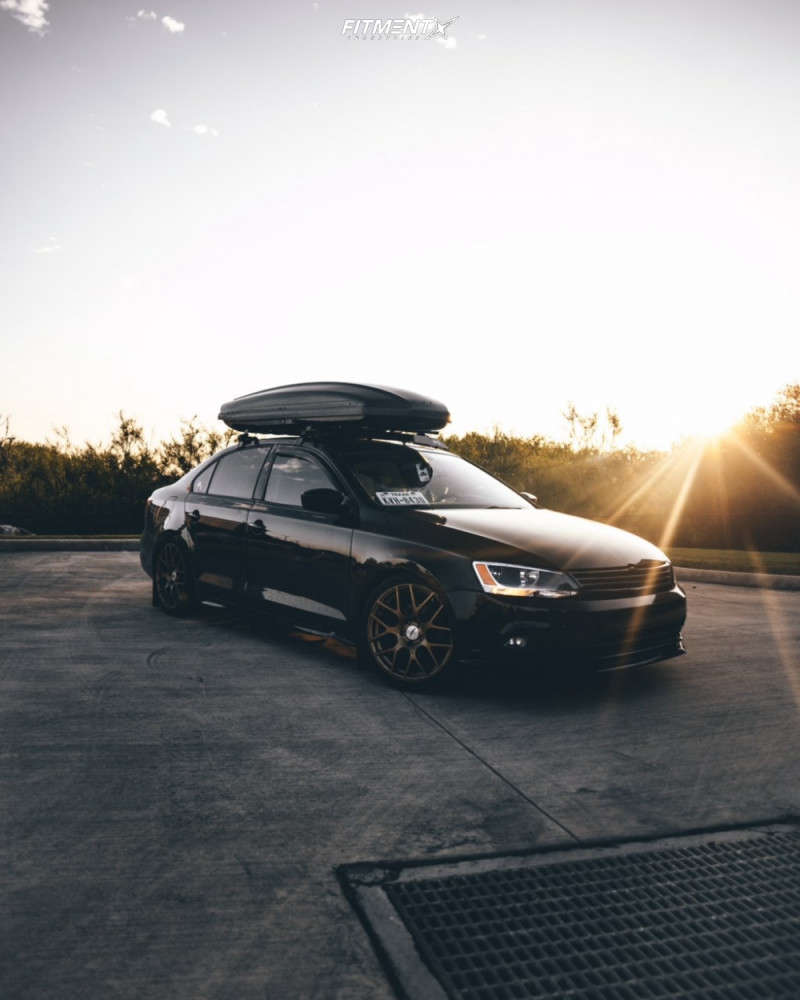 2016 Volkswagen Jetta SE with 18x8.5 TSW Donington and Waterfall 225x40 ...