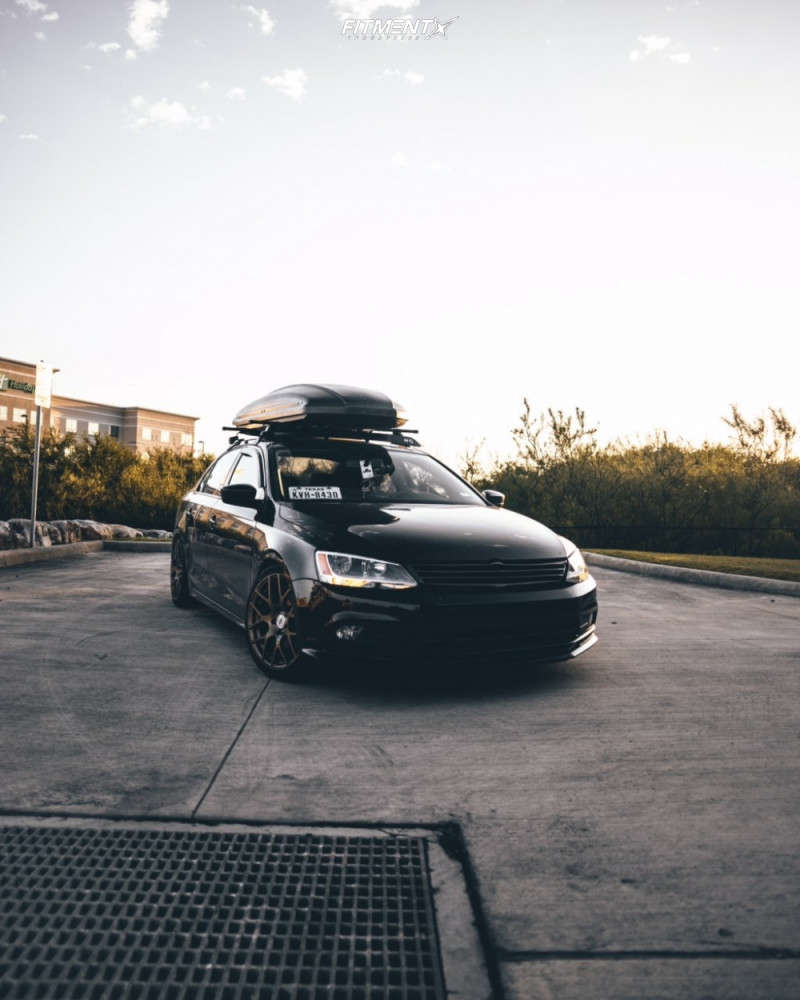 2016 Volkswagen Jetta SE with 18x8.5 TSW Donington and Waterfall 225x40 ...