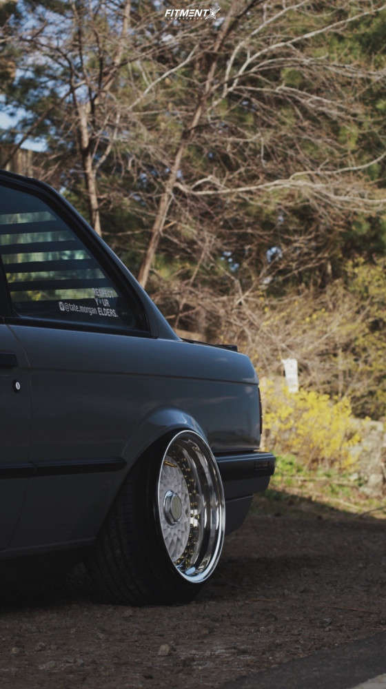 1990 BMW 325is Base with 16x8.5 BBS RS and Kelly 195x45 on Air ...