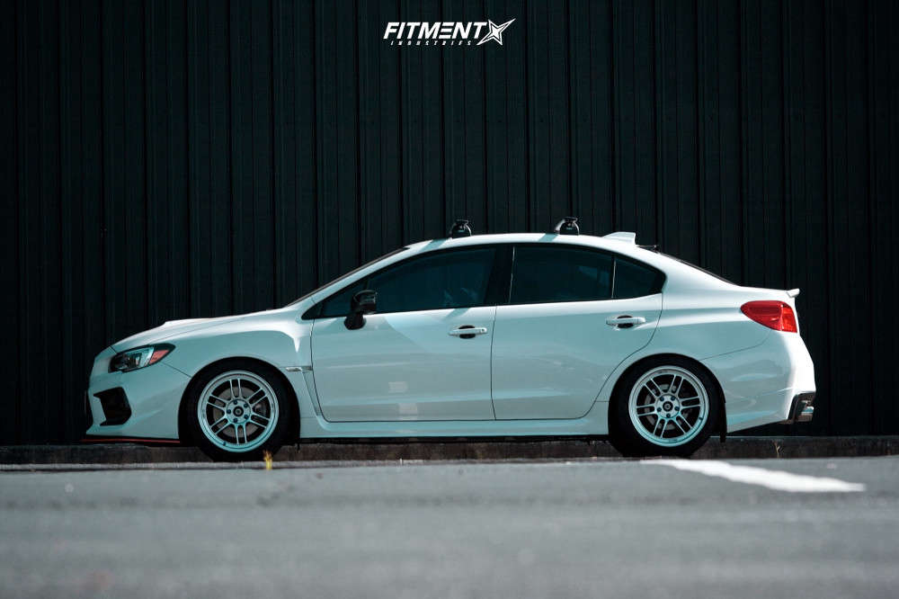 2018 Subaru WRX Limited with 18x9.5 Enkei RPF1 and Dunlop 245x40 on Coilovers | 1052450 ...