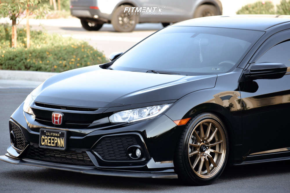 2018 Honda Civic Sport with 18x8.5 Cosmis Racing R1 and Falken 235x40 ...