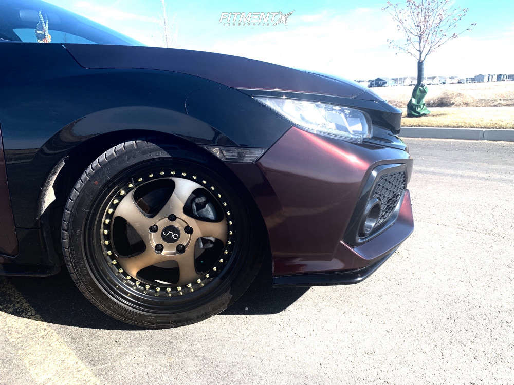 2017 Honda Civic Sport with 18x8.5 JNC Jnc034 and Cooper 235x40 on ...