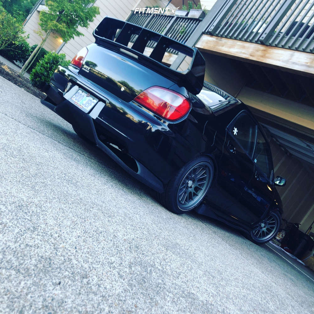 2003 Subaru Impreza WRX with 18x9.5 Ambit Re82 and Toyo Tires 235x40 on ...