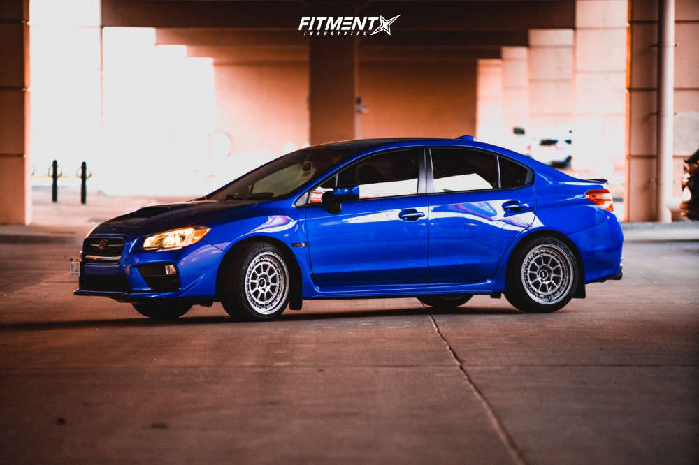 2017 Subaru WRX Base with 18x9.5 Revolve Apvd No 0119 and Nitto 245x40 ...