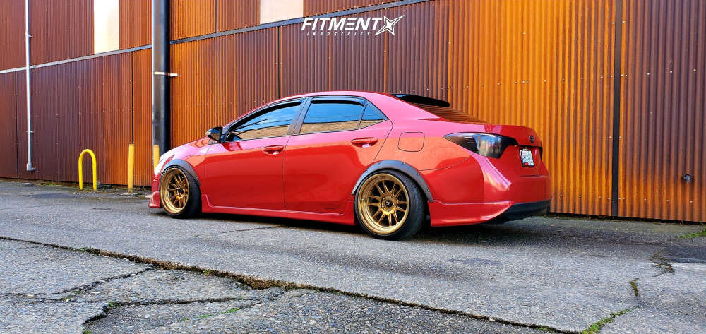 2015 Toyota Corolla LE with 18x9.5 Cosmis Racing XT-206R and Federal ...